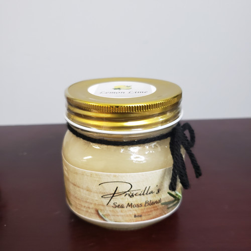 Priscilla's Sea Moss Blend - Lemon/Lime 8oz | Priscilla's Store