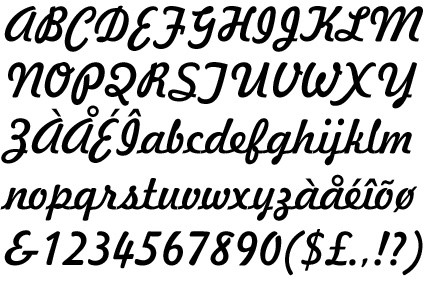 Freehand Font with Character | asjewelz