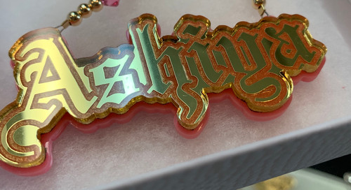 Marriage|Double Stacked Name Plate | asjewelz