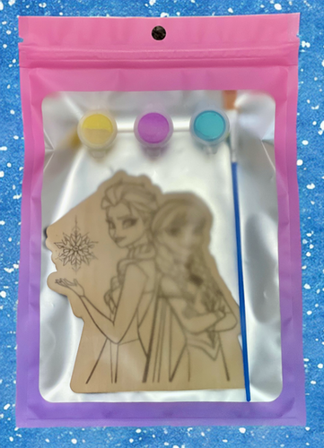 Frozen Ice Princess Theme Shapes for Painting | PartyEase Creations