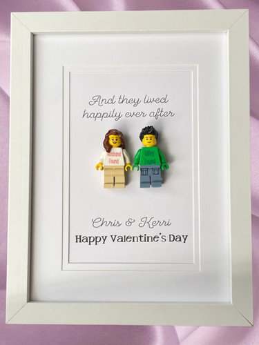 Personalised Minifigures in frame or Display Box | PartyEase Creations