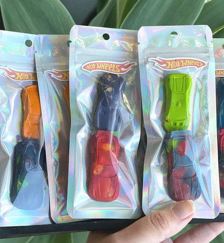 Hot Wheels Car Racing Themed Crayon Party Favours | PartyEase Creations