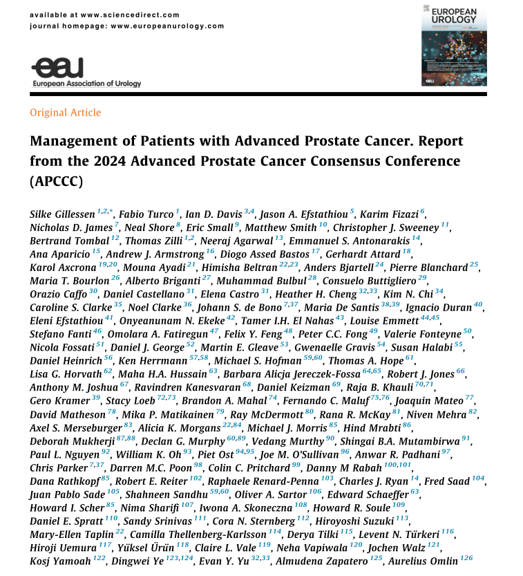 Decisiones de manejo en cáncer de próstata avanzado según el consenso APCCC 2024
