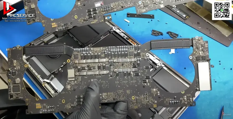 Macbook Pro 15 นิ้ว A1707 เปิดไม่ติด ค้างโลโก้