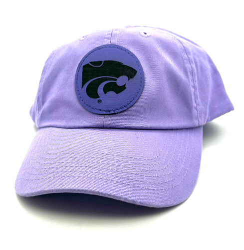 Lavender K-State PowerCat Patch Hat Cap | Dome Engraving