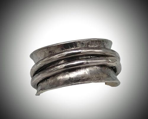 Sterling Silver Double Band Spinner Ring | Silver Lady at Whitb