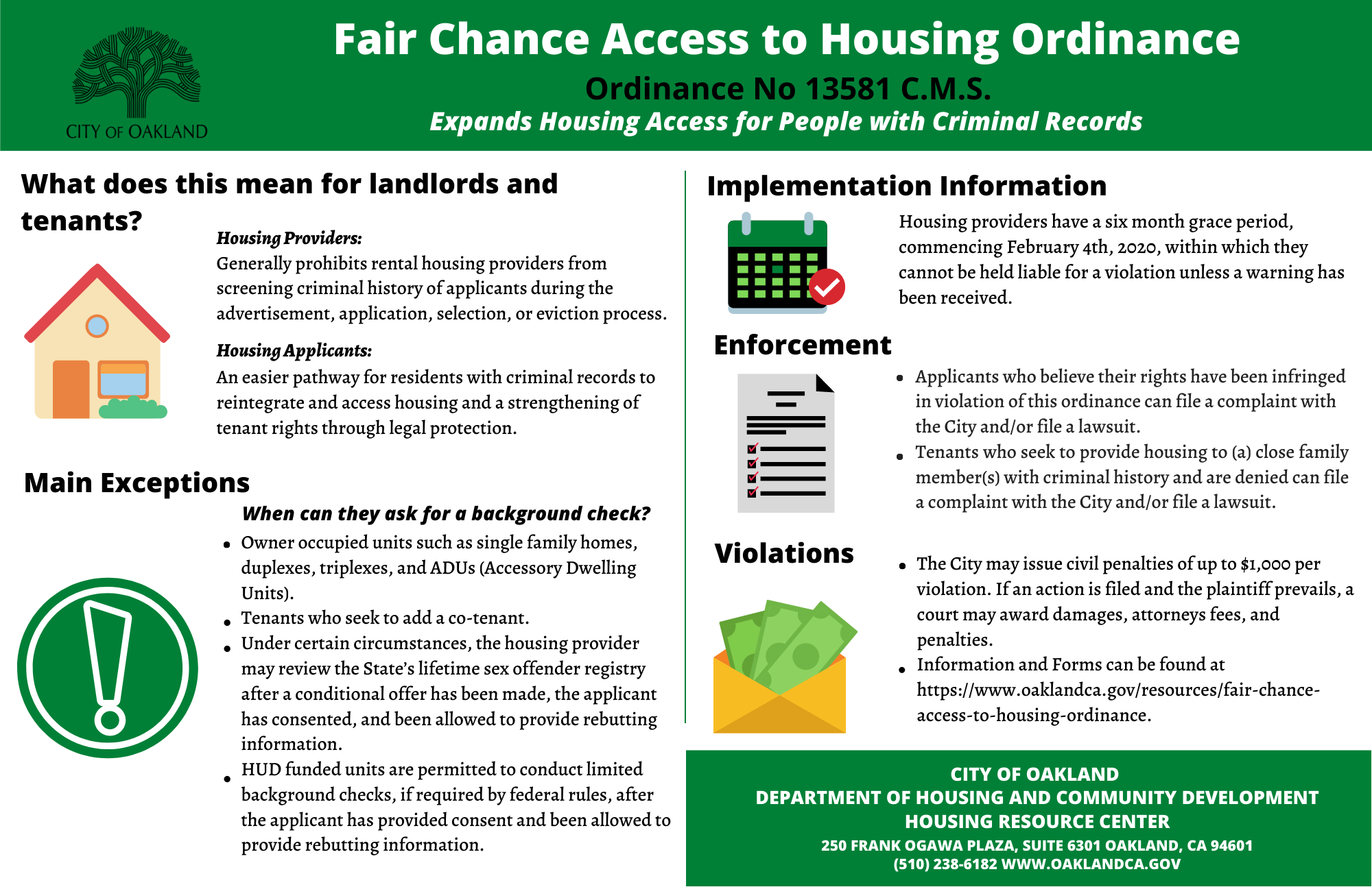 Support the Fair Chance Access to Housing Ordinance