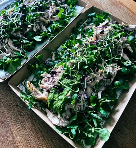 Roast Chicken with Green Goddess Dressing | The Happy Grazing Co