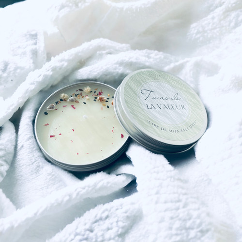 Bougie "Tu as de la Valeur" | Maison Hanoja