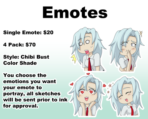 Emotes - 4 Pack | TyphoonManga.com