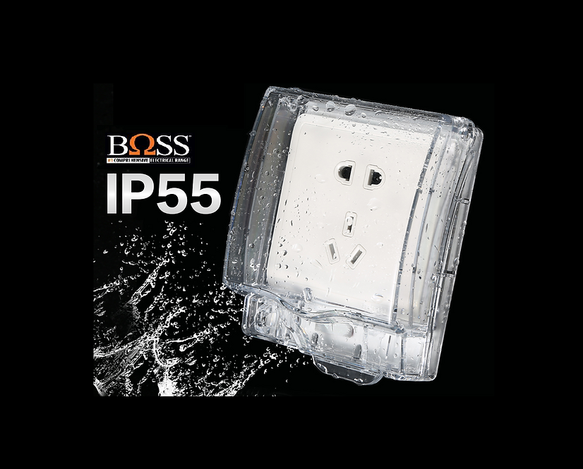 BOSS IP55 SPLASHPROOF COVER | EXE Pte Ltd