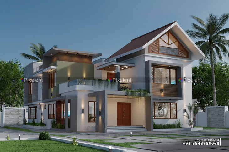 Pixelent | 3D Exterior | House Designs