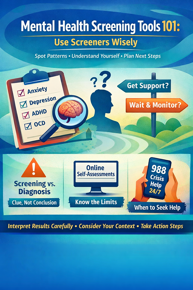 Mental Health Screeners 101: How to Use Screening Tools Wisely