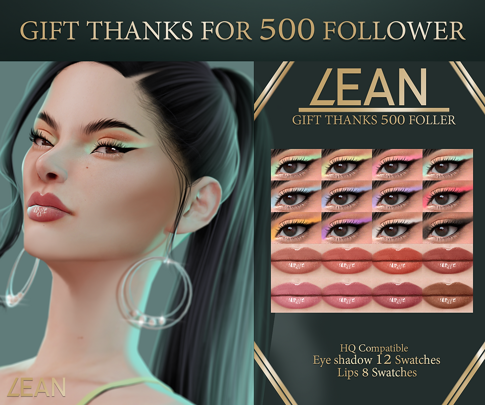 [LEAN] GIFT THANKS 500 FOLLOWER