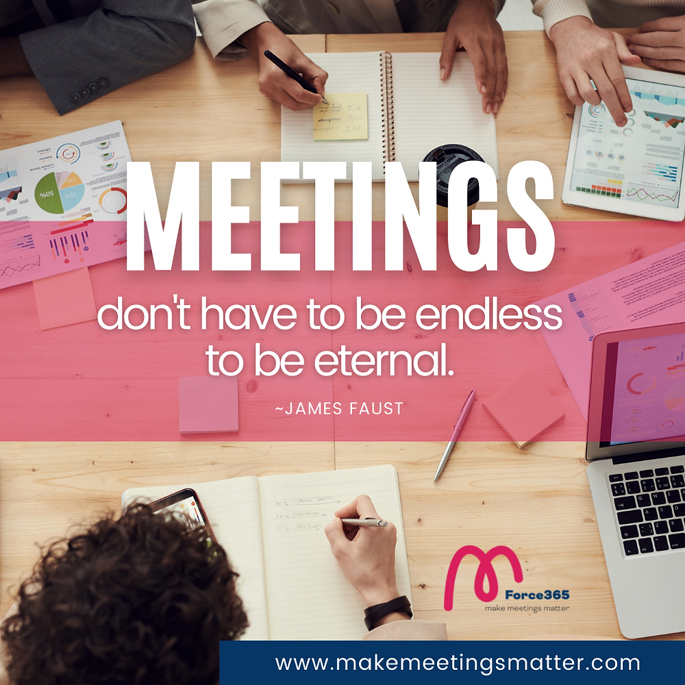 How can you ensure you start and end a meeting on time?