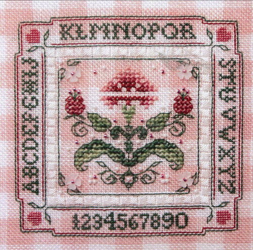 TINY PINK CARNATION ALPHABET SAMPLER WITH EMB The Sweetheart Tree ...