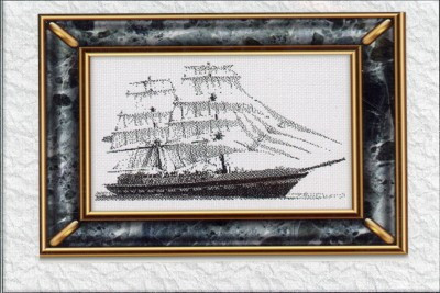 Ship Concordia Ronnie Rowe Designs Pattern Only | The Stitchery Nook