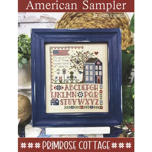 AMERICAN SAMPLER Primrose Cottage Pattern Only | The Stitchery Nook