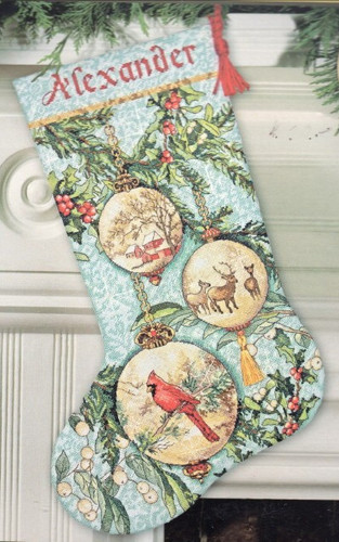 ENCHANTED ORNAMENTS STOCKING Dimensions | The Stitchery Nook