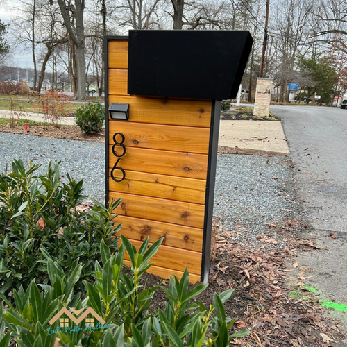 Cedar Top-Mount Mailbox | Bellamastermailbox B