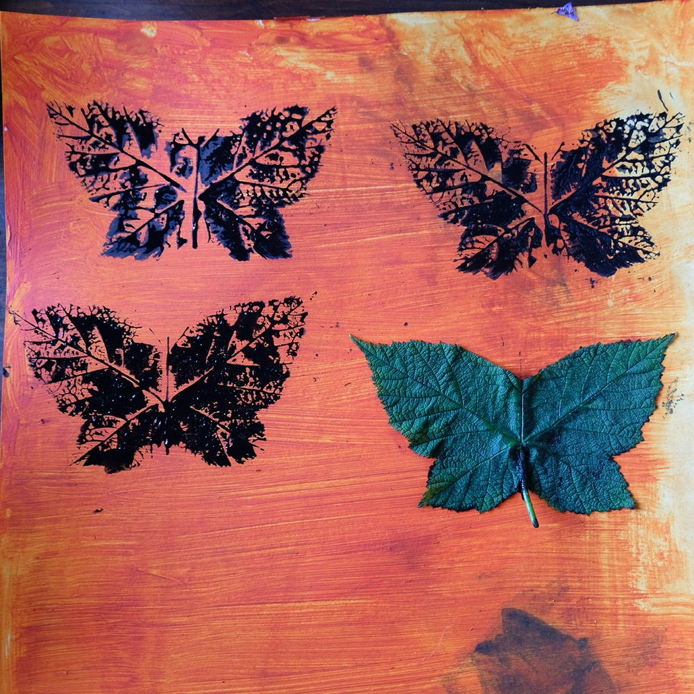 Leaf Print Butterfly