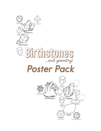 Birthstones Poster Pack | Acorns and Aprons