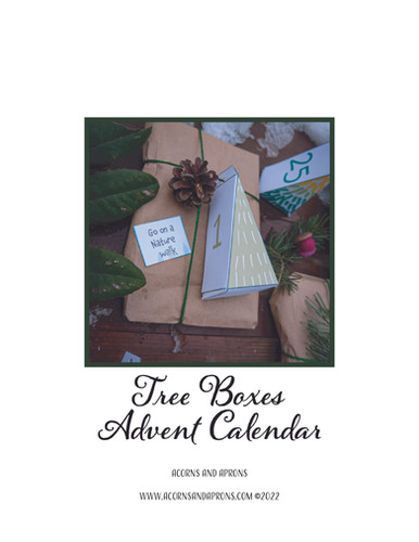 Tree Boxes - Advent Calendar (Nature Activities) | Acorns and Aprons