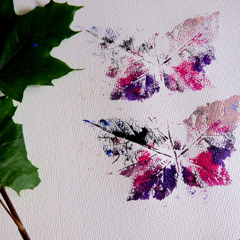 Leaf Print Butterfly