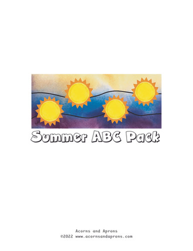 Summer ABC pack | Acorns and Aprons