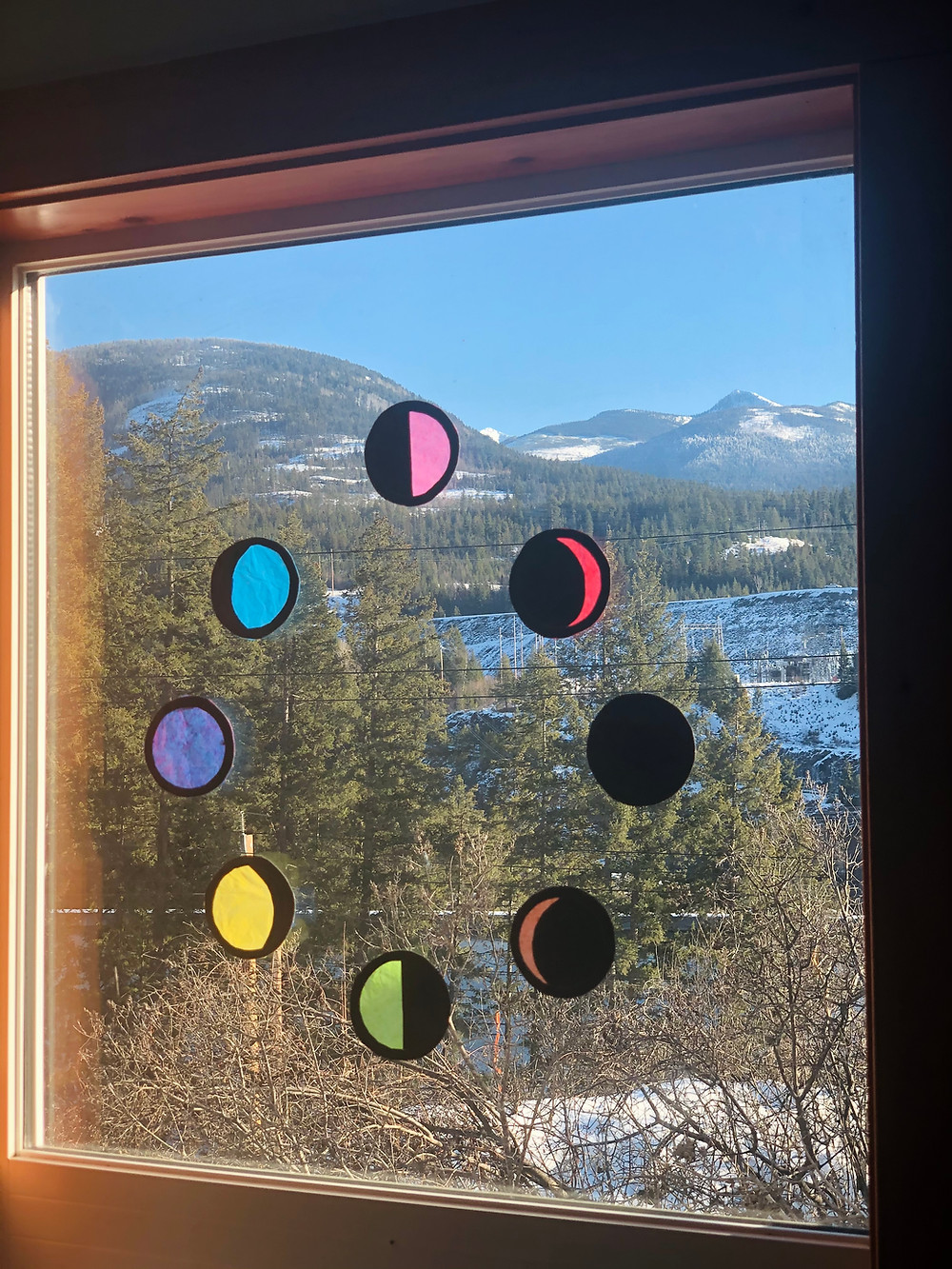Rainbow Suncatcher Moon Phases