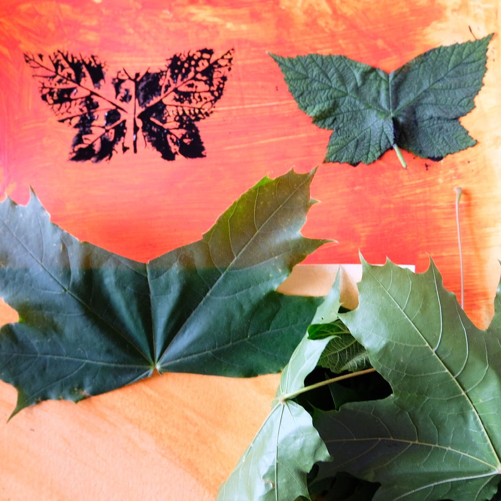 Leaf Print Butterfly