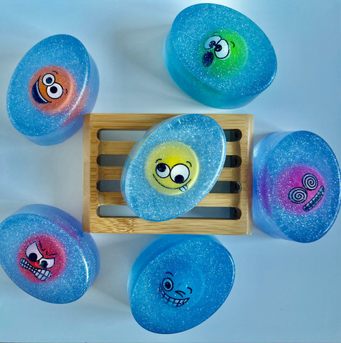 Funny Faces Bouncy Ball Soap | Handmade by Tink