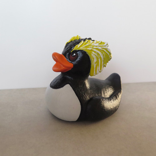 Rockhopper Penguin Rubber Duck | Handmade by Tink