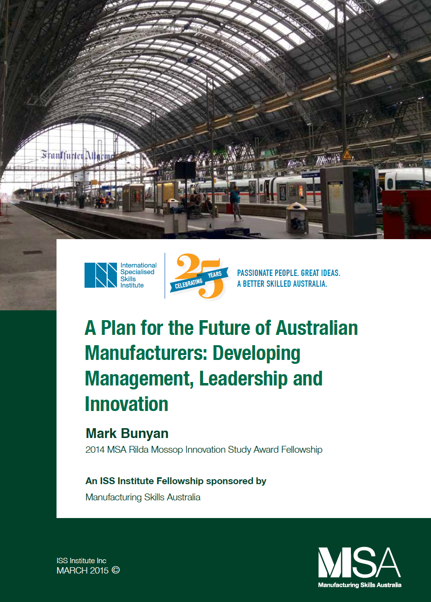 Manufacturing, Australian, Germany, A Plan for the Future of Australian ...