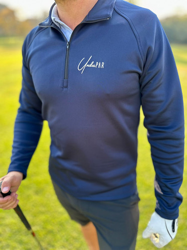 Navy Blue Long Sleeve Golfer | UnderPAR Golf