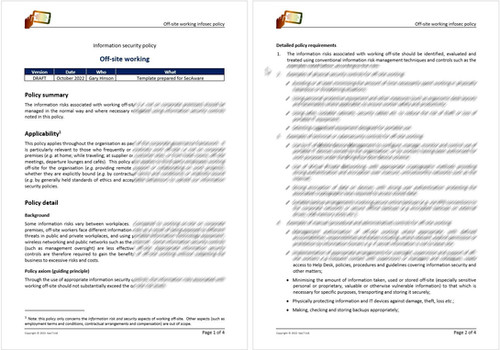 Off-site working policy | SecAware