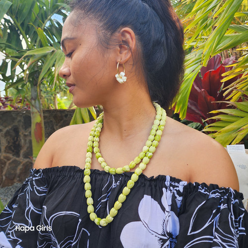 Pikake Pakalana Strand Lei 50" (LRG. Beads) | Hapa Girls