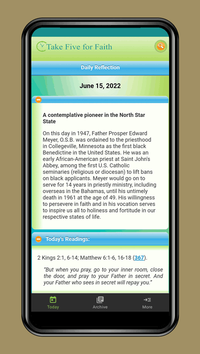 Take Five for Faith | MOBILE APP