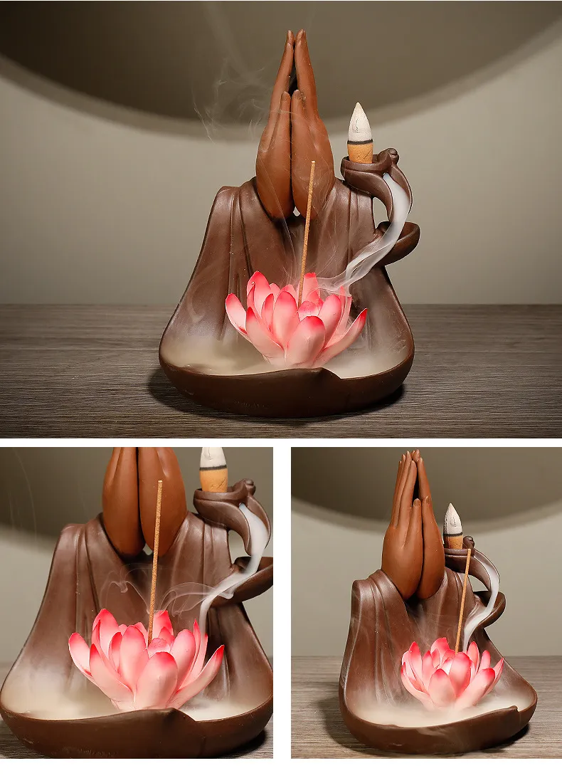 Praying Lotus Incense Burner | AROMA DIVINE
