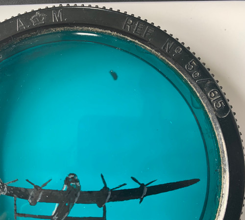 Genuine Lancaster Navigation Light Cover Hand Painted & Framed ...