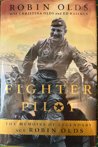 WW2 Ace Robin Olds Signed & Original Drawing Remarque 1st Ed Hardback ...