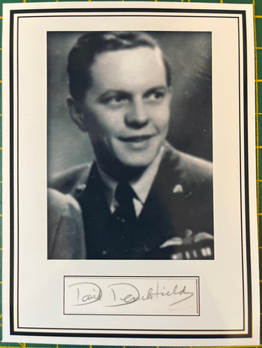 Battle of Britain Spitfire Pilot David Denchfield Signed Bookplate ...