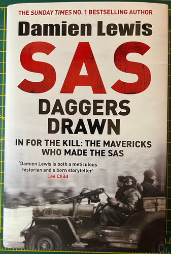 SAS Daggers Drawn Signed George Jellicoe & Original Drawing Remarque ...