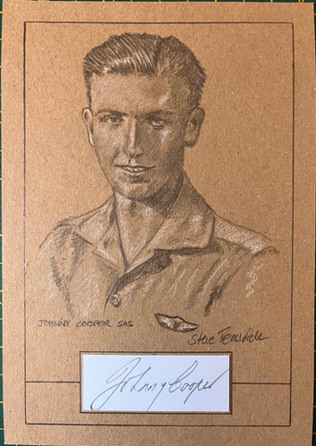 SAS Rogue Heroes Original Member Johnny Cooper Signed Pencil Drawing ...