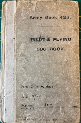 WW1 RFC Observers Logbook 1917/18 With Combats & Forced Landings ...