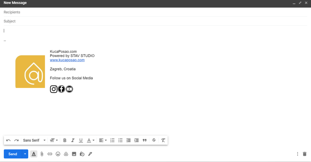 Kako kreirati potpis za mail?