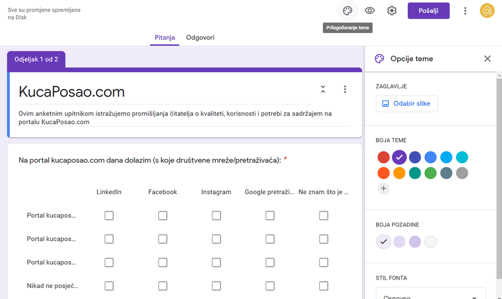 Kako provesti online anketu?