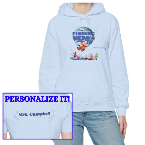 PERSONALIZED ADULT Hoodie: ACT Finding Nemo Jr. 2024 | Lionchaser Designs