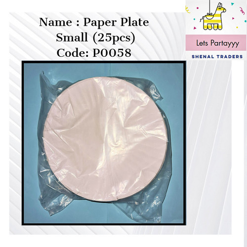 Paper Plate (small) - 25pcs | PartyStore