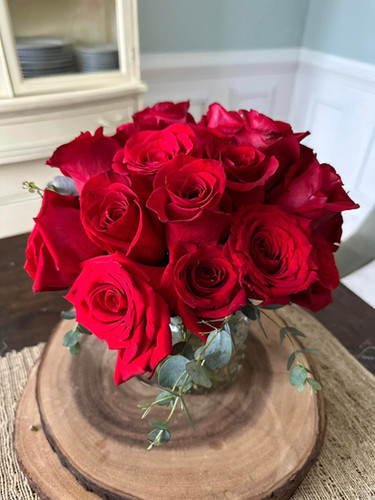 Classic Red Rose Arrangement | Blooming With Lauren